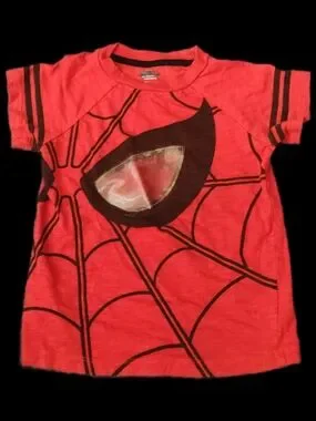 Marvel | Shirts & Tops | Marvel Red Spiderman Graphic Tee With Black ...